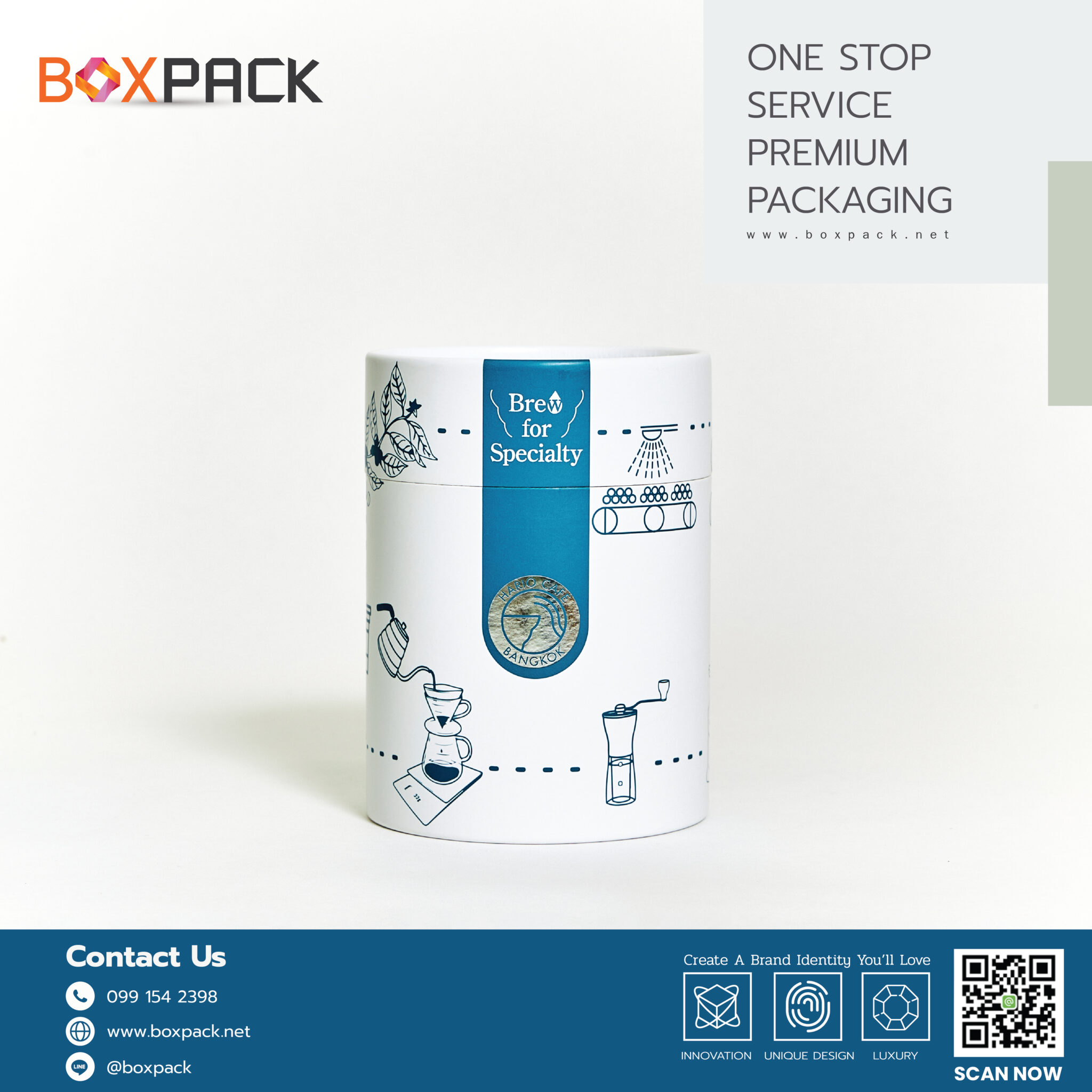 🔰 # กล่องกระดาษกลม 🔰 # Paper Tube Premium Grade – Boxpack