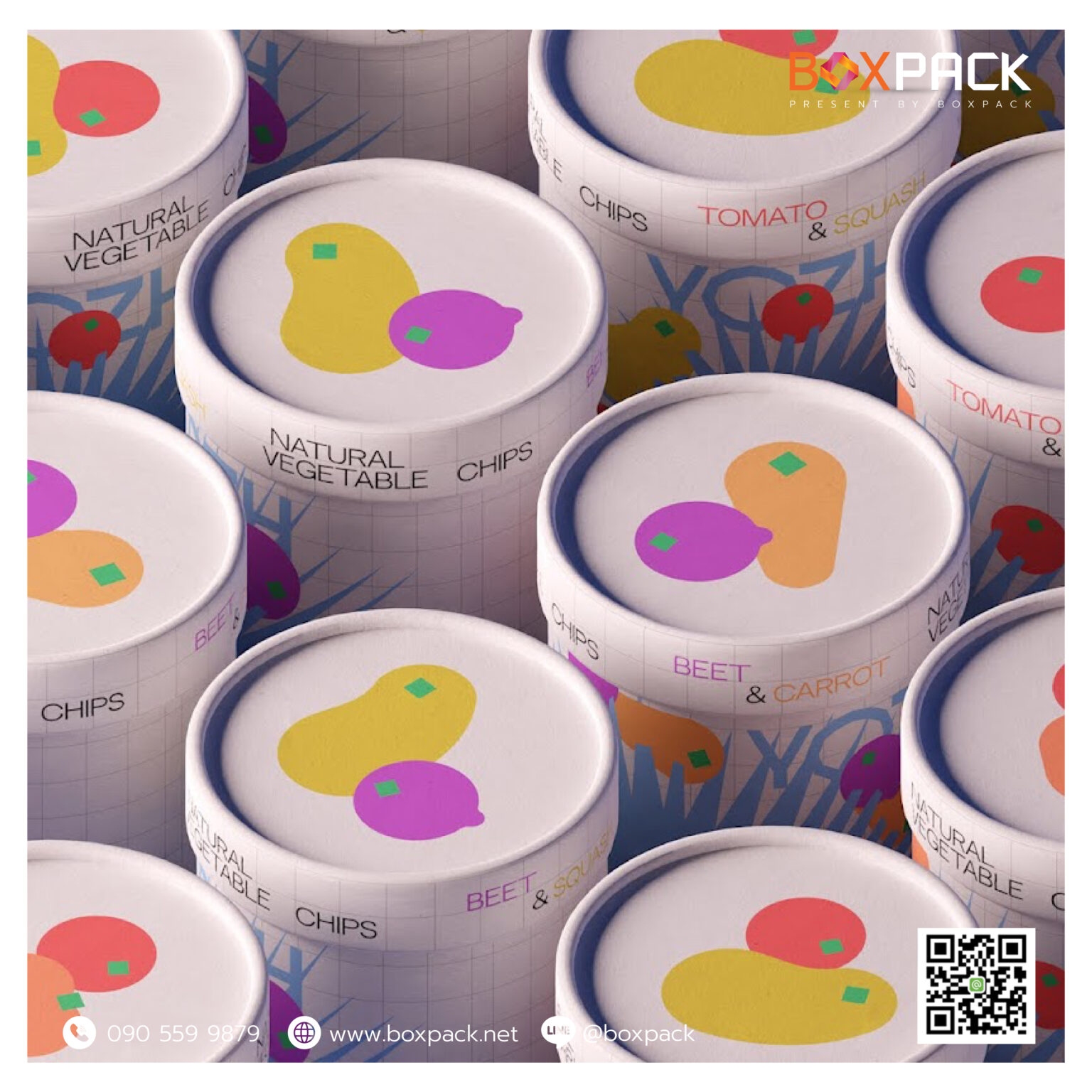 การออกแบบบรรจุภัณฑ์สำหรับชิปผักที่ดีต่อสุขภาพ – Boxpack