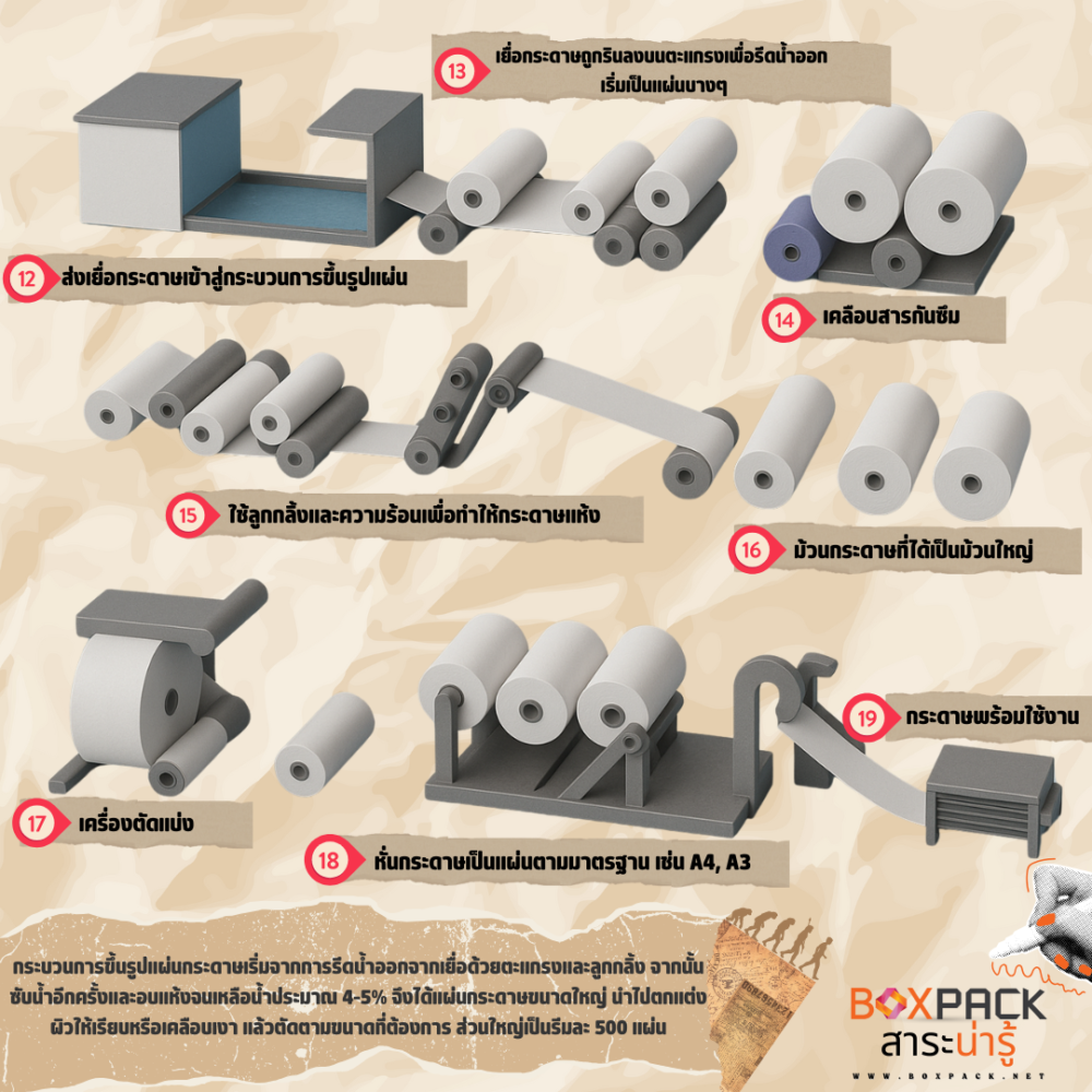 กระบวนการผลิตกระดาษ – Boxpack